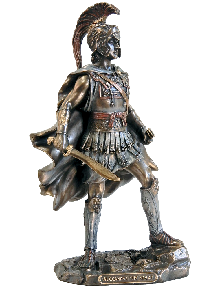 Aleksander Macedoński figurka dekoracyjna Veronese z grawerunkiem ...